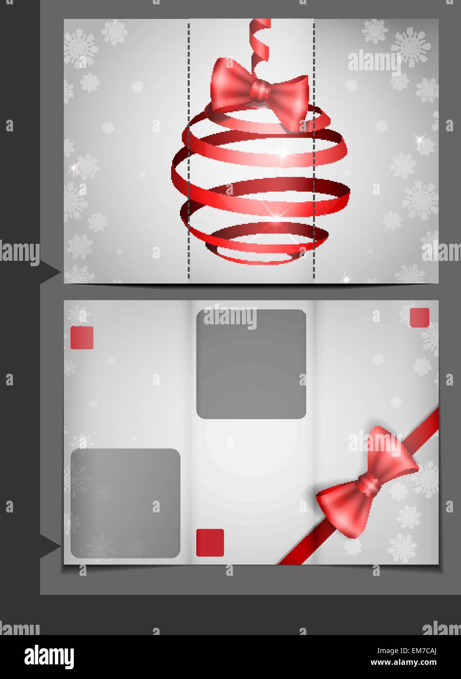 Christmas bow snowflake design hi-res stock photography and images - Alamy