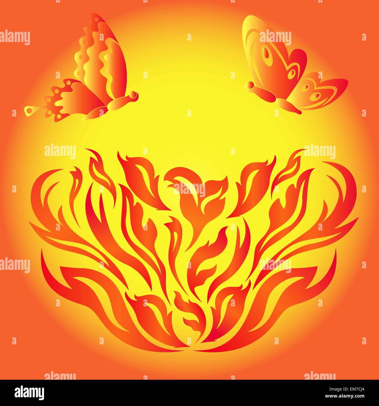 Flame Butterflies Stock Vector Images - Alamy