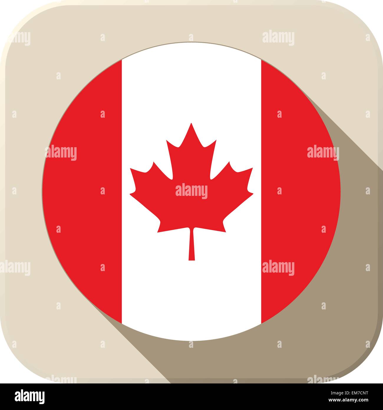 Canada flag icon Stock Vector Images - Alamy