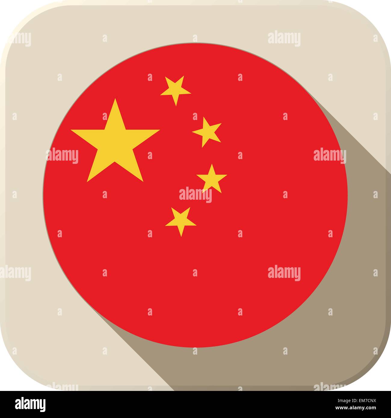 National flag china round Stock Vector Images - Alamy