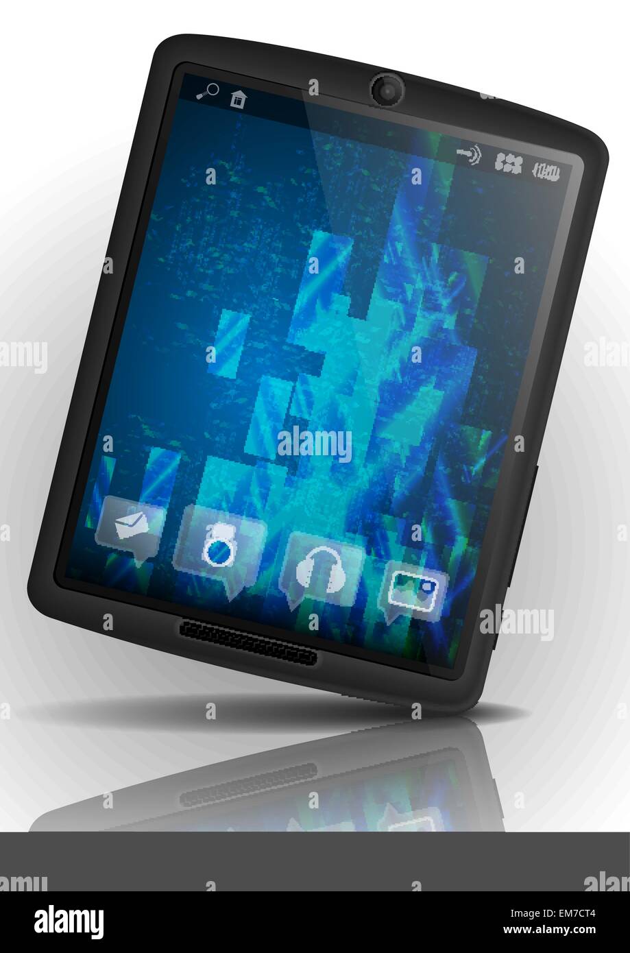 Laptop tablet mobile phone Stock Vector Images - Alamy