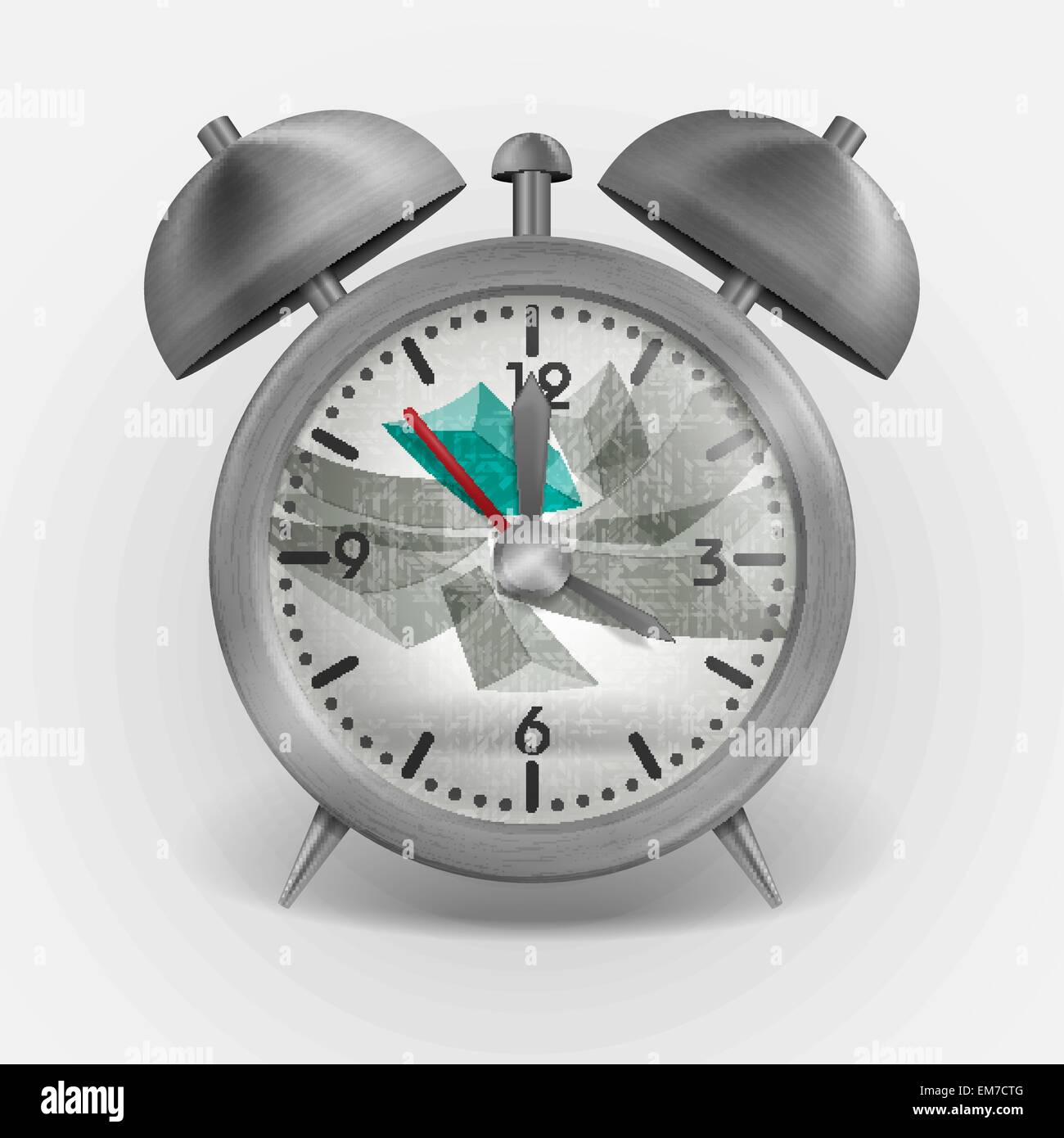 3d alarm clock square Stock Vector Images - Alamy