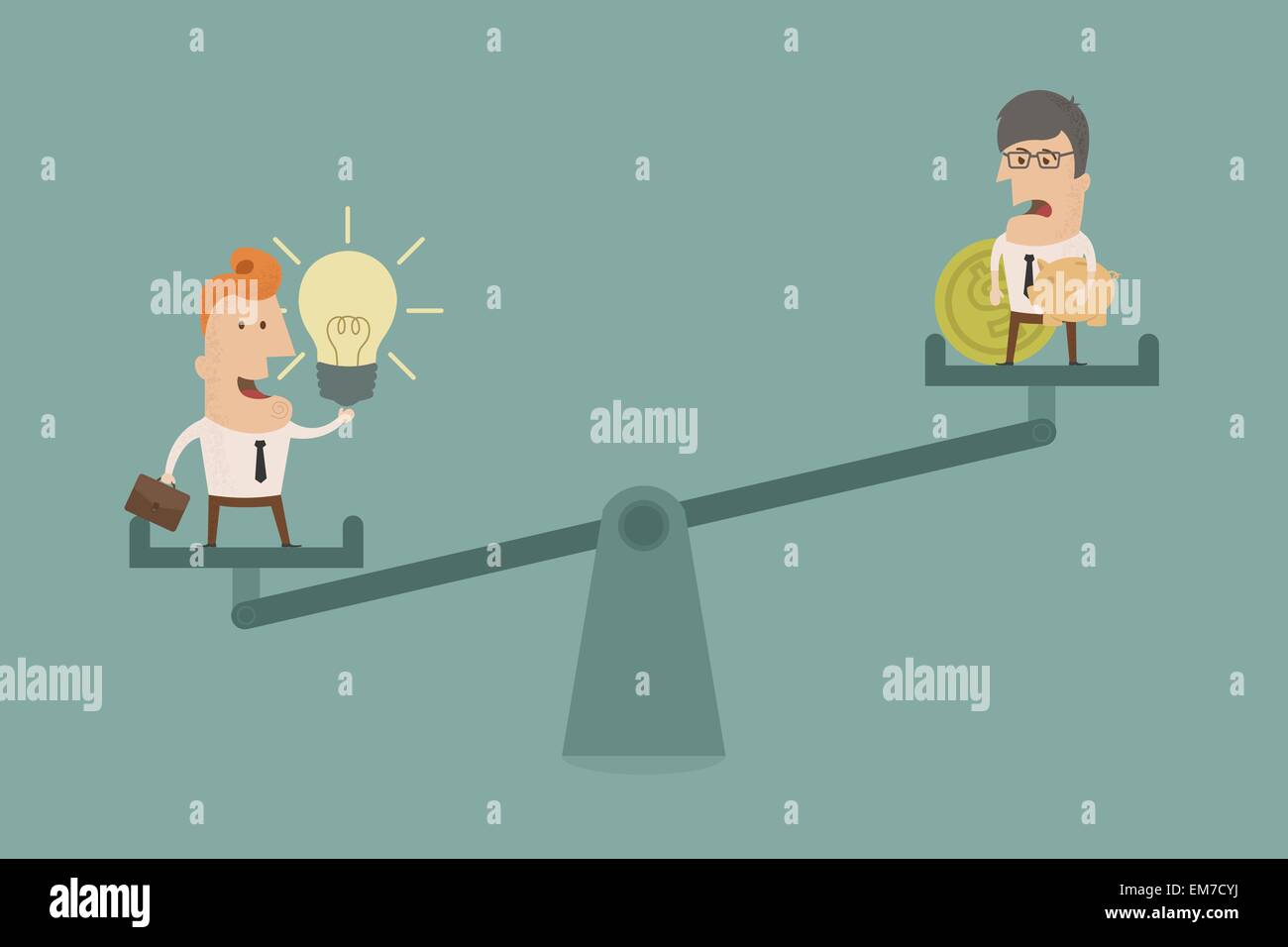 Balance scales with coins hi-res stock photography and images - Alamy