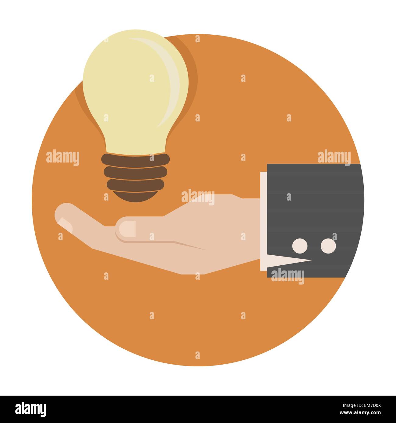 Light in hand Stock Vector Images - Alamy