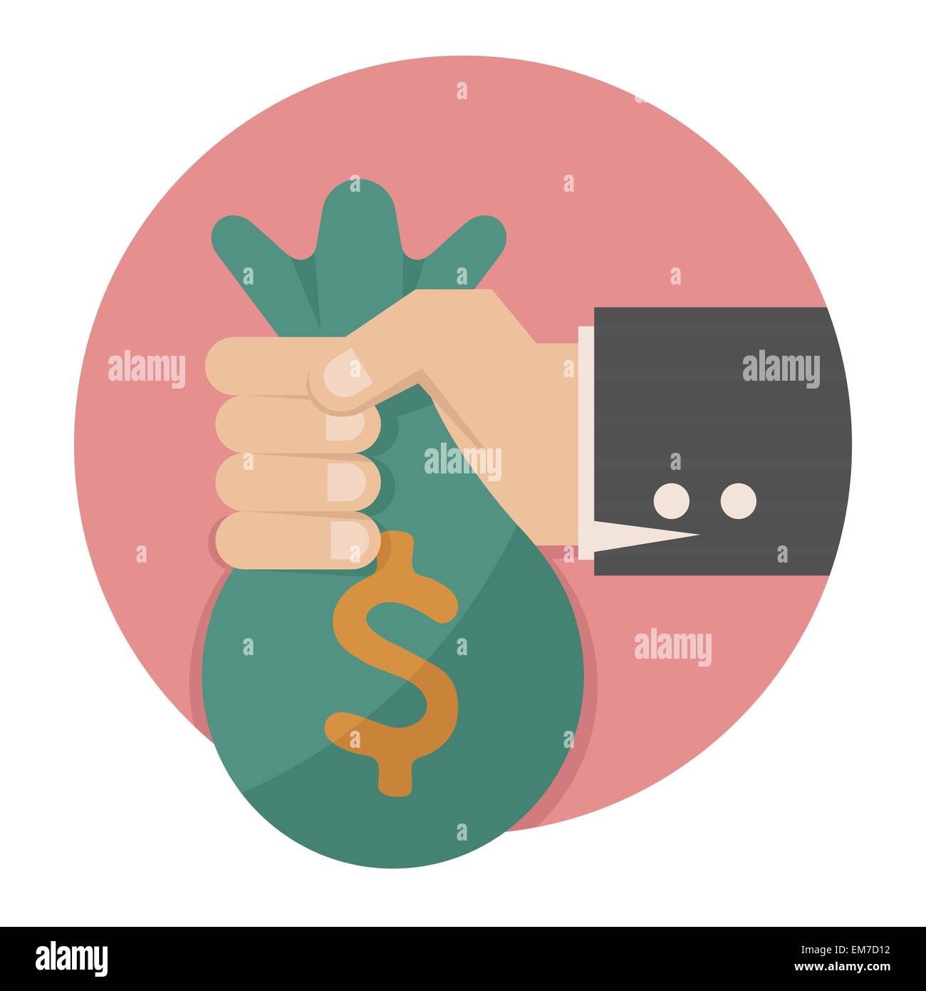 Hand with money Stock Vector Image & Art - Alamy