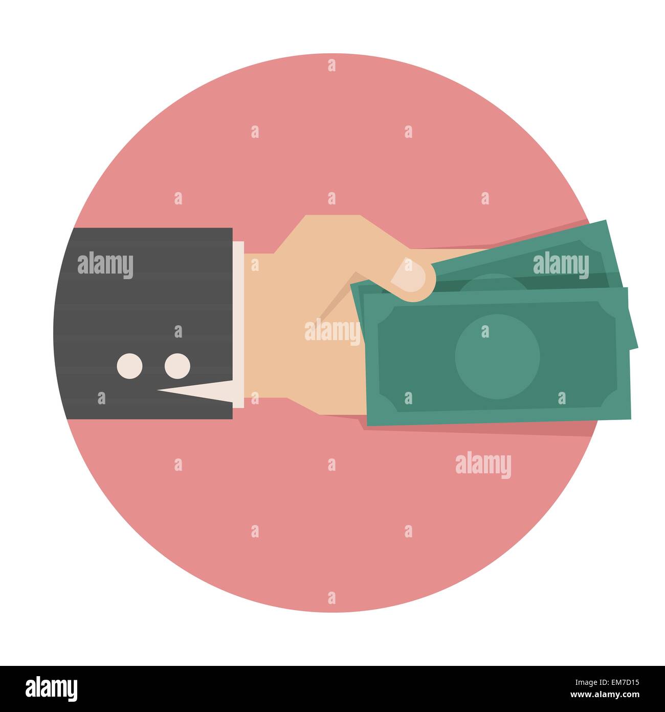 Hand money growth Stock Vector Images - Alamy
