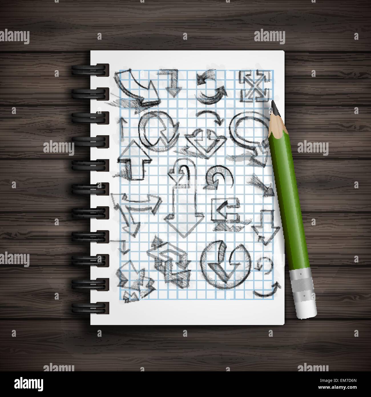 Hand drawn outline shapes Stock Vector Images - Alamy
