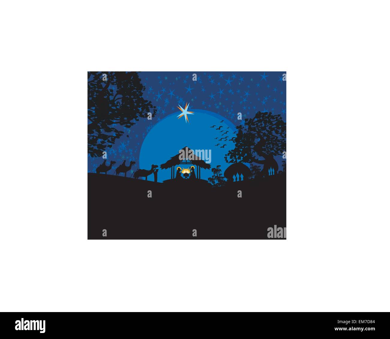 Jesus birth in the stable at bethlehem hi-res stock photography and ...