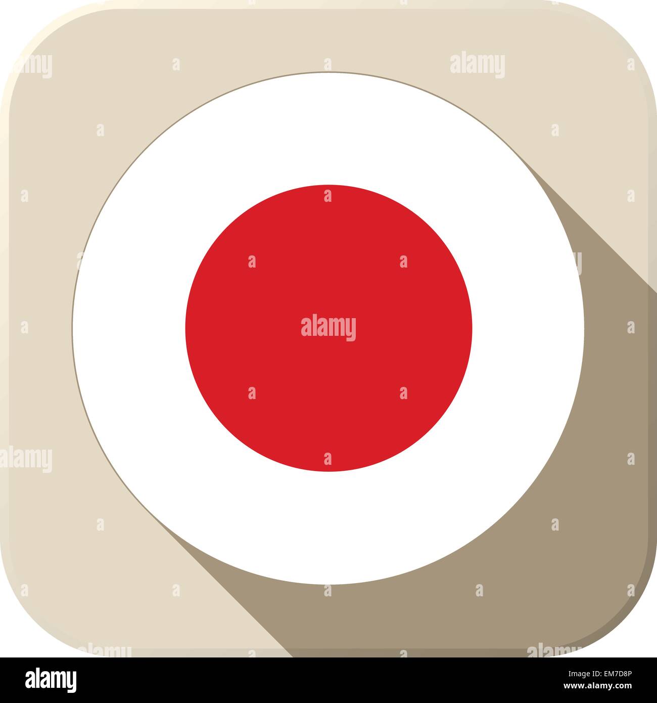 Modern japanese flag icon Stock Vector Images - Alamy