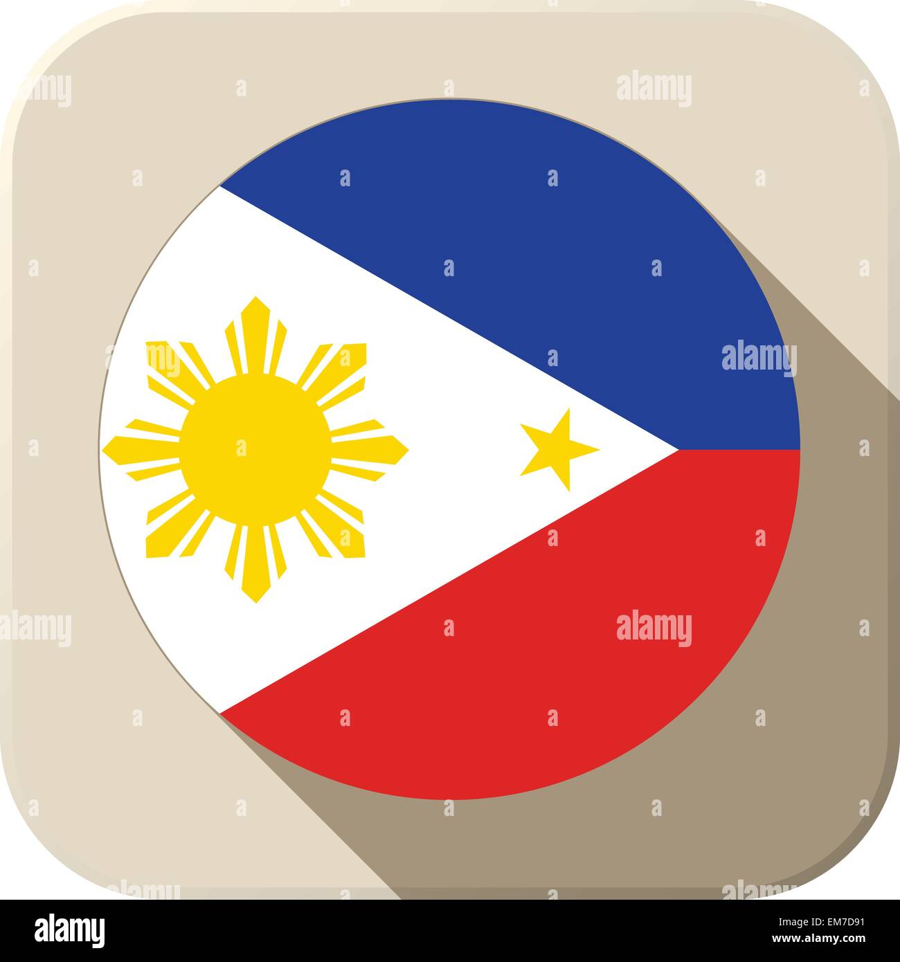 Philippines map vector hi-res stock photography and images - Alamy