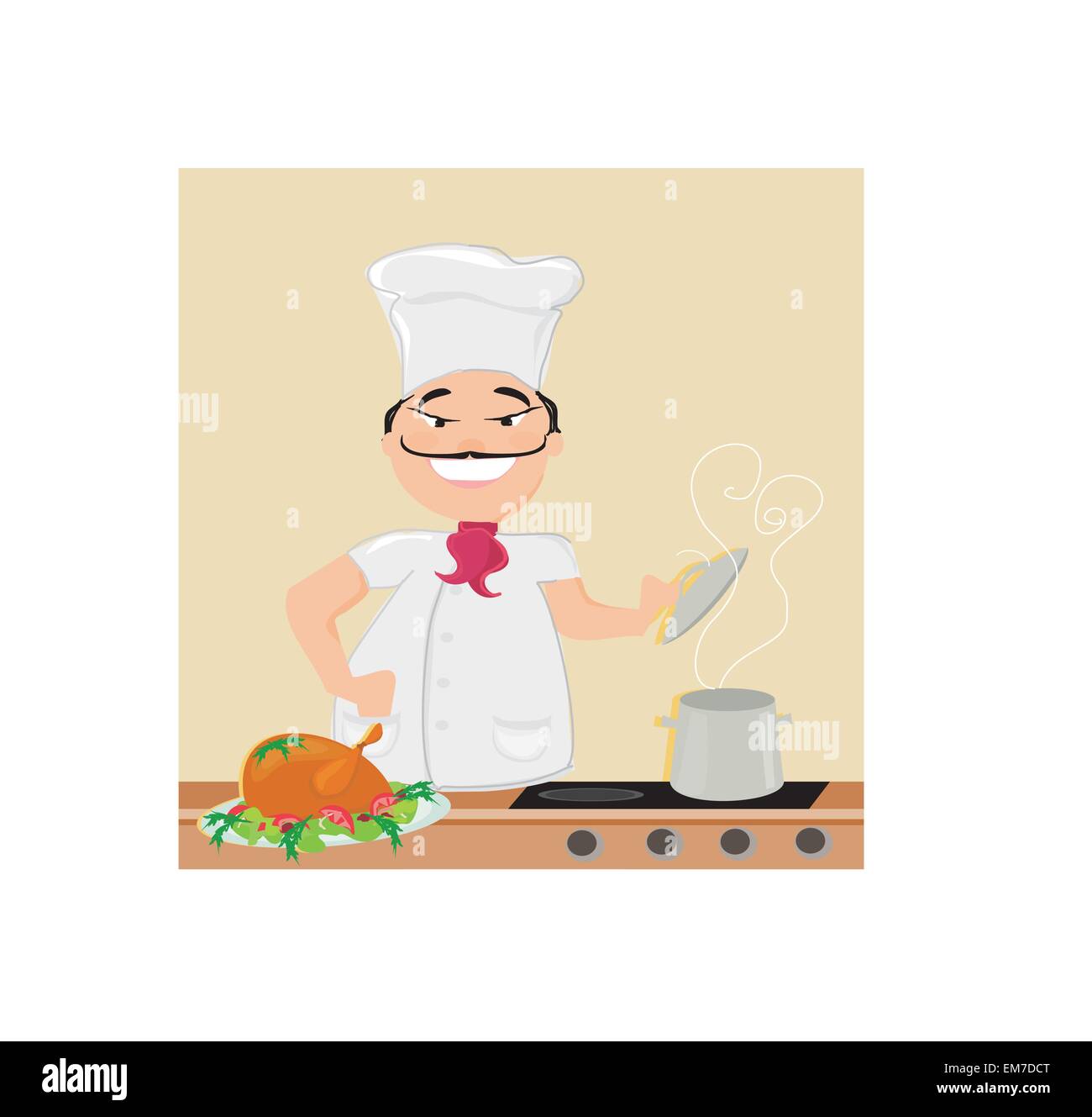 Man cooks kitchen Cut Out Stock Images & Pictures - Alamy