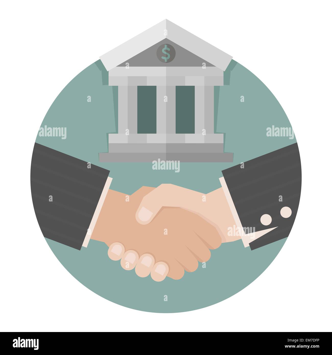 Man shakehand Stock Vector Images - Alamy