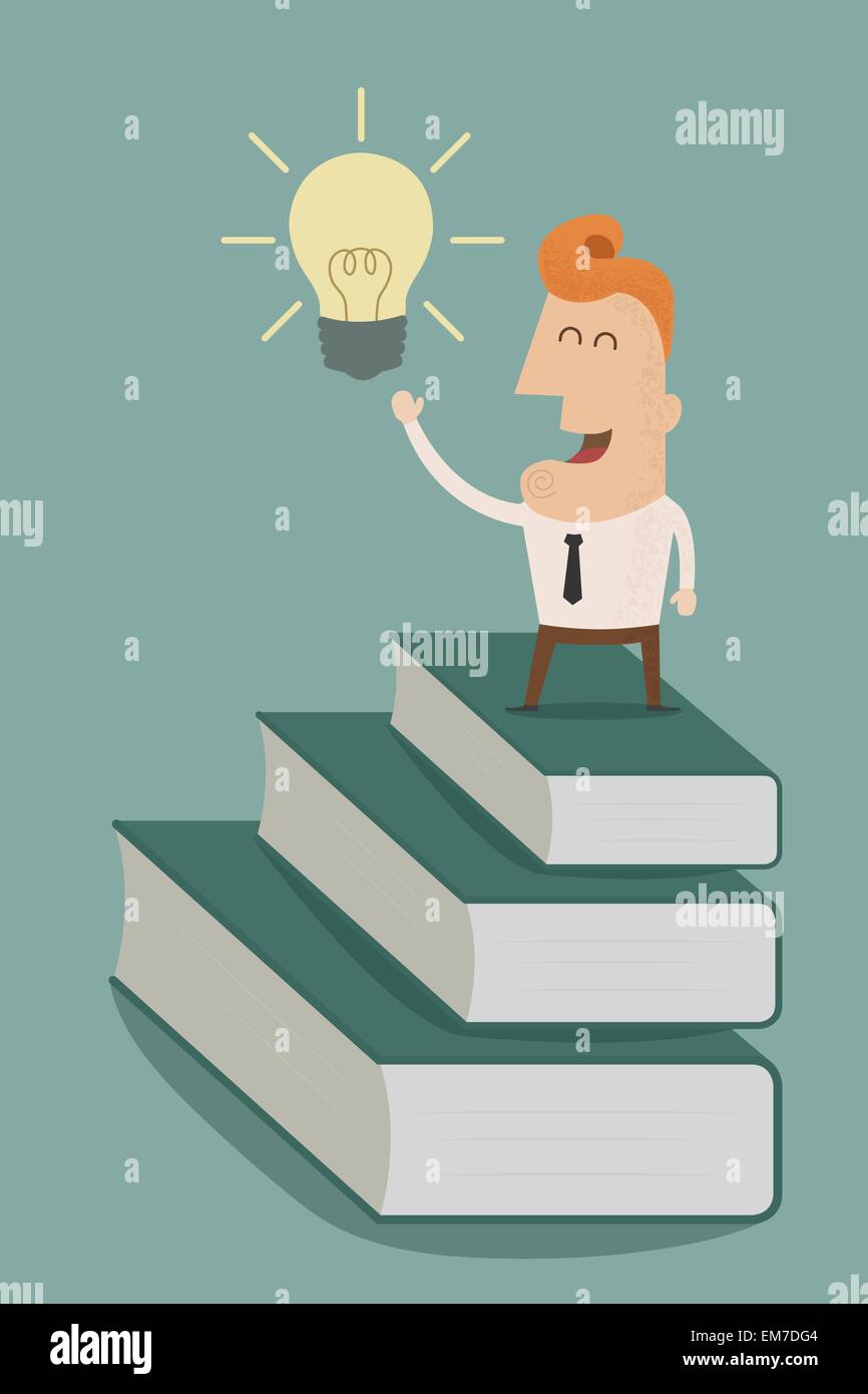 Bulb light books Stock Vector Images - Alamy