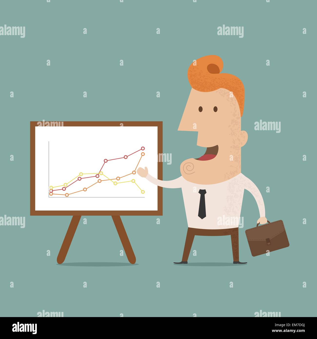 Business conference chart showing Stock Vector Images - Alamy