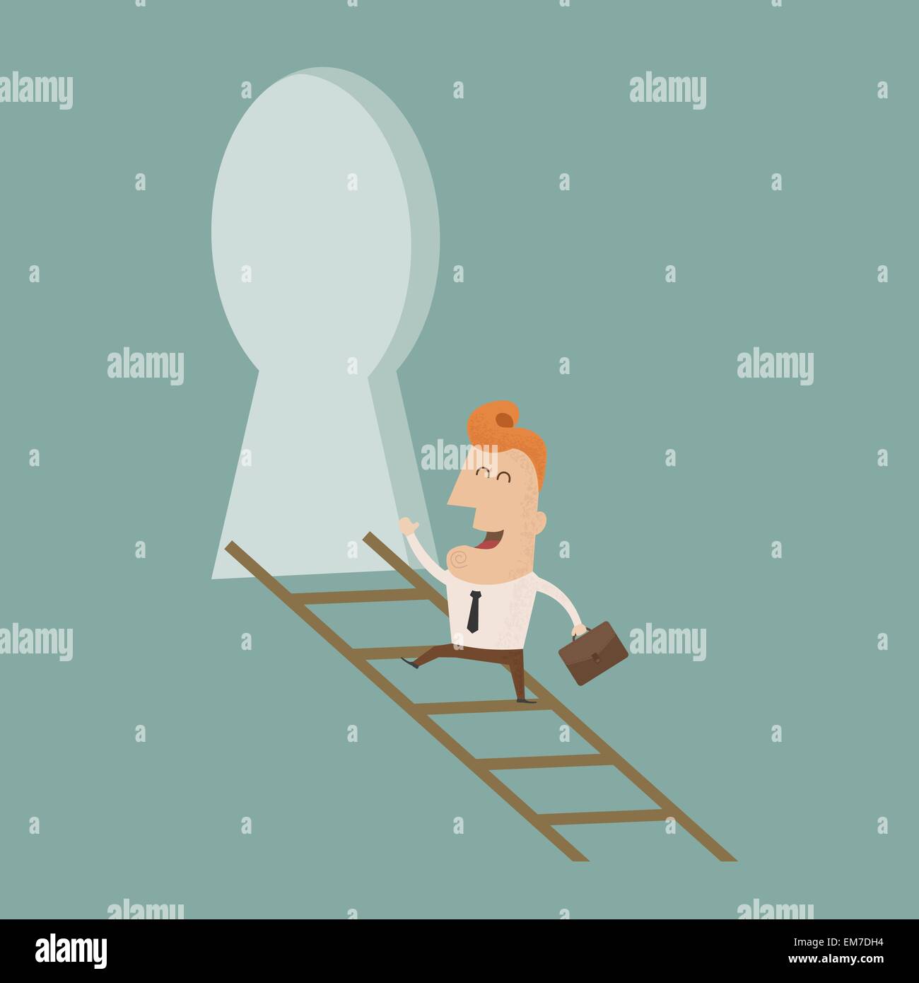 Focus on ladder Stock Vector Images - Alamy