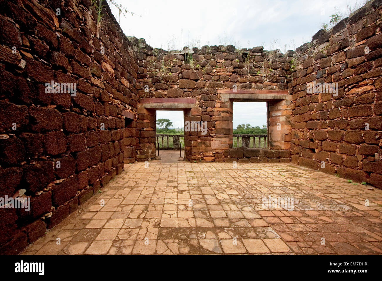 Ruins of the San Ignacio Mini Guarani Jesuit Mission that were cleared ...