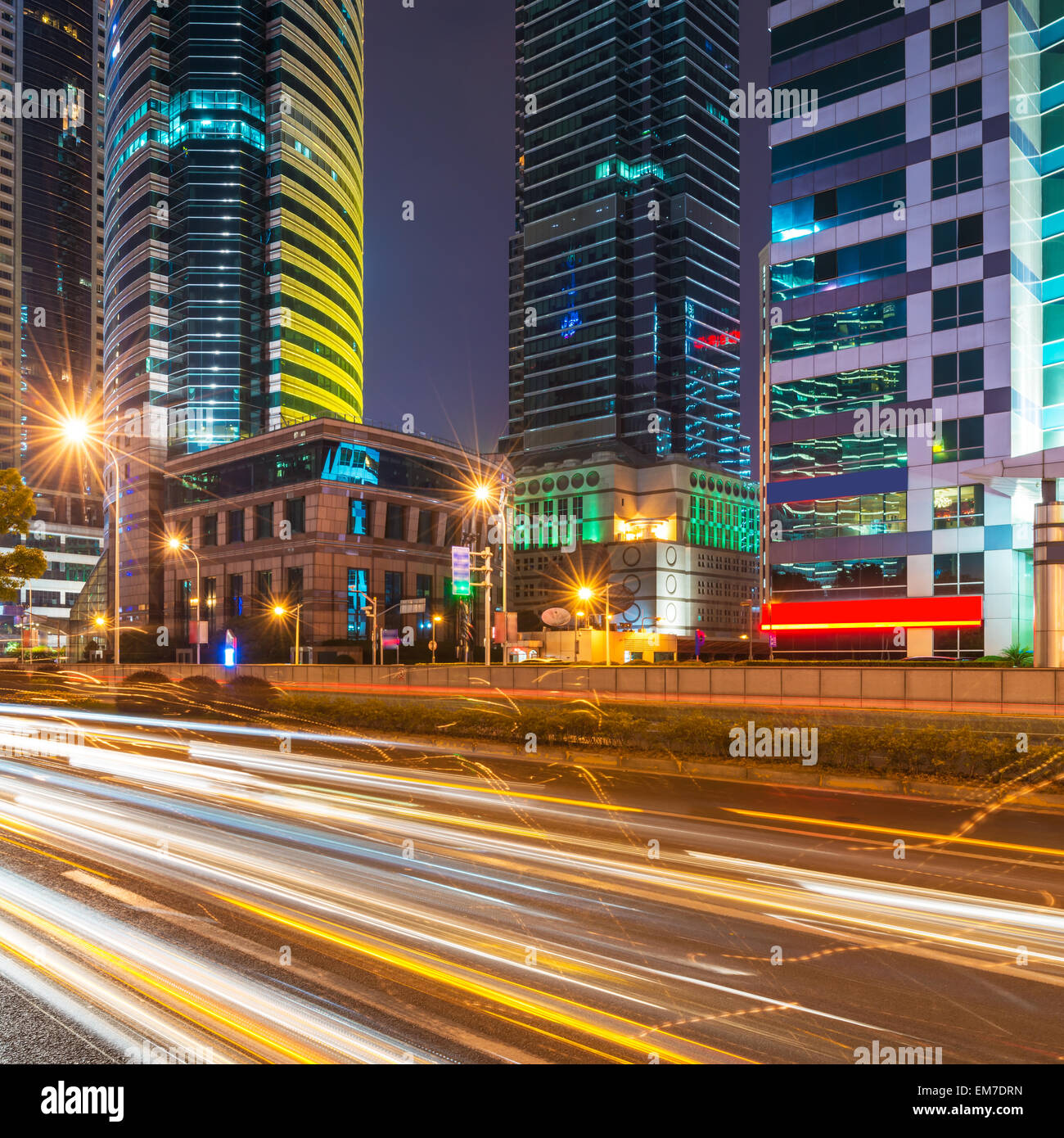 the scene of the century avenue in shanghai,China Stock Photo - Alamy