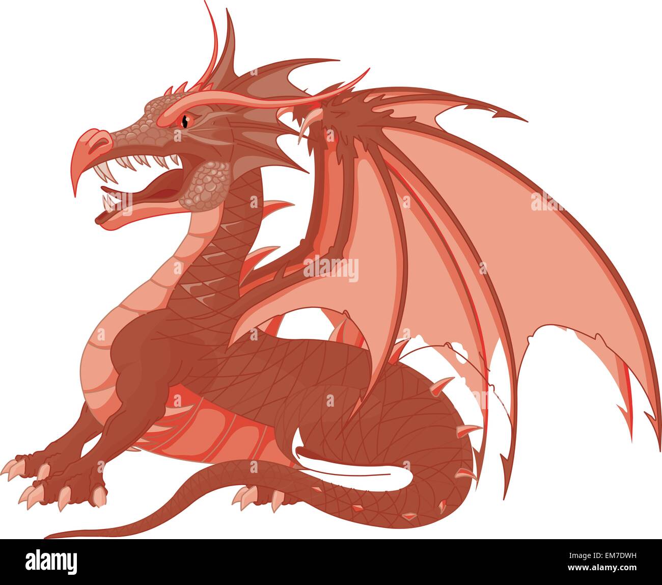Dragon clipart art hi-res stock photography and images - Alamy