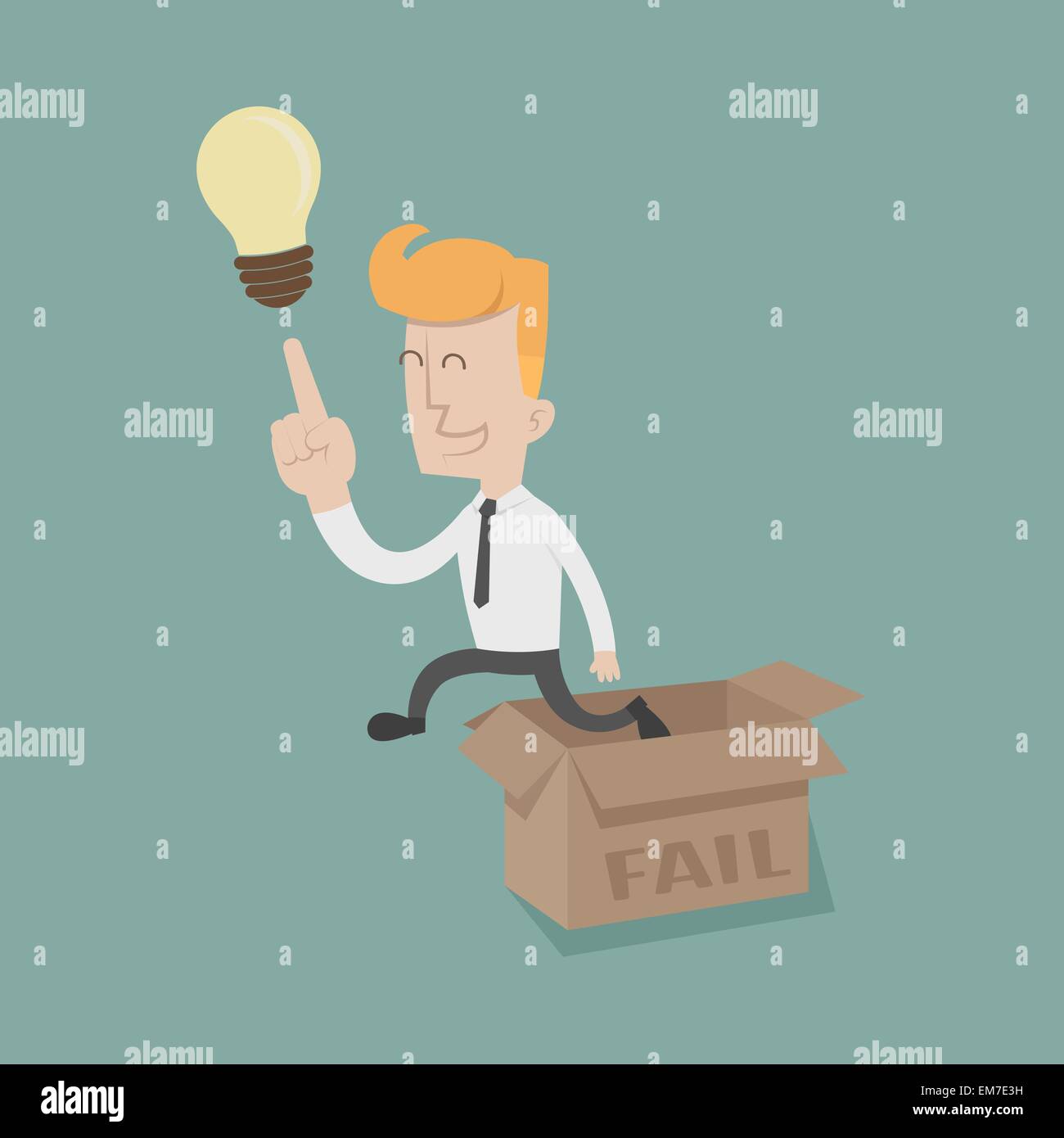 Light box think outside Stock Vector Images - Alamy