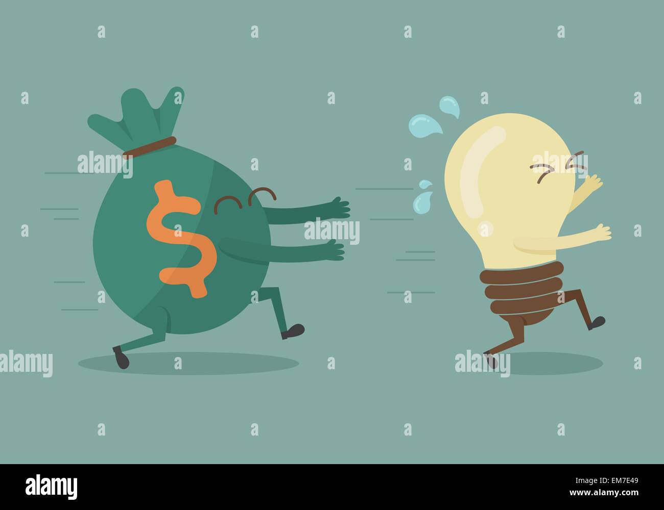 Money catch Stock Vector Images - Alamy