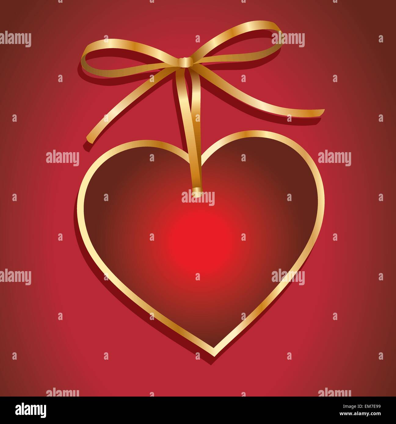 red heart - vector illustration Stock Vector Image & Art - Alamy