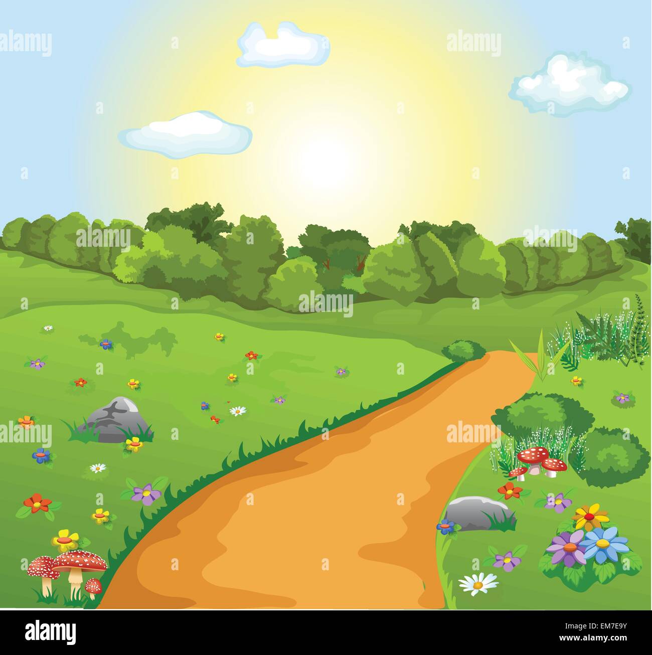 Exterior greenery Stock Vector Images - Alamy