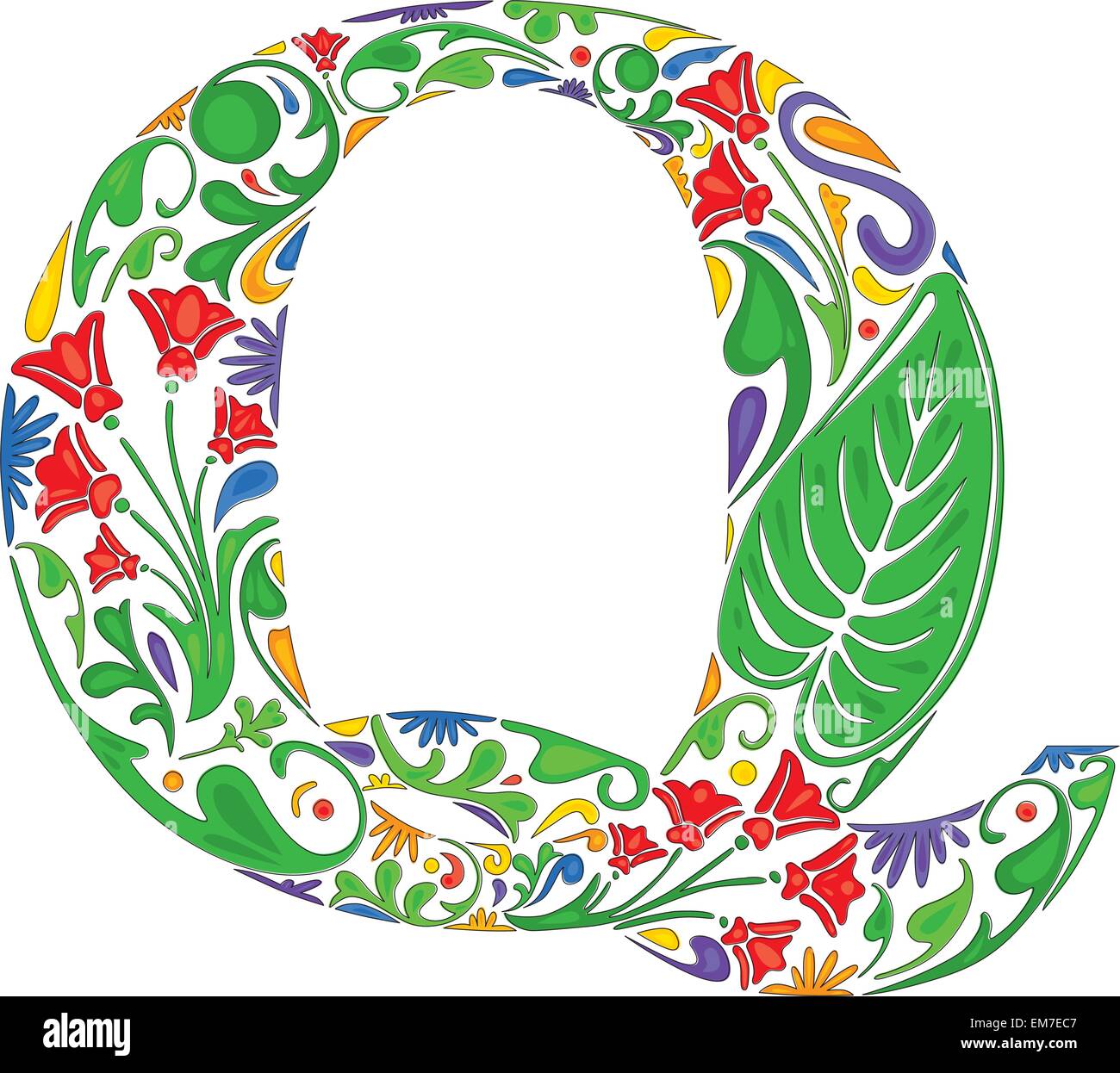 Green letter q hi-res stock photography and images - Alamy