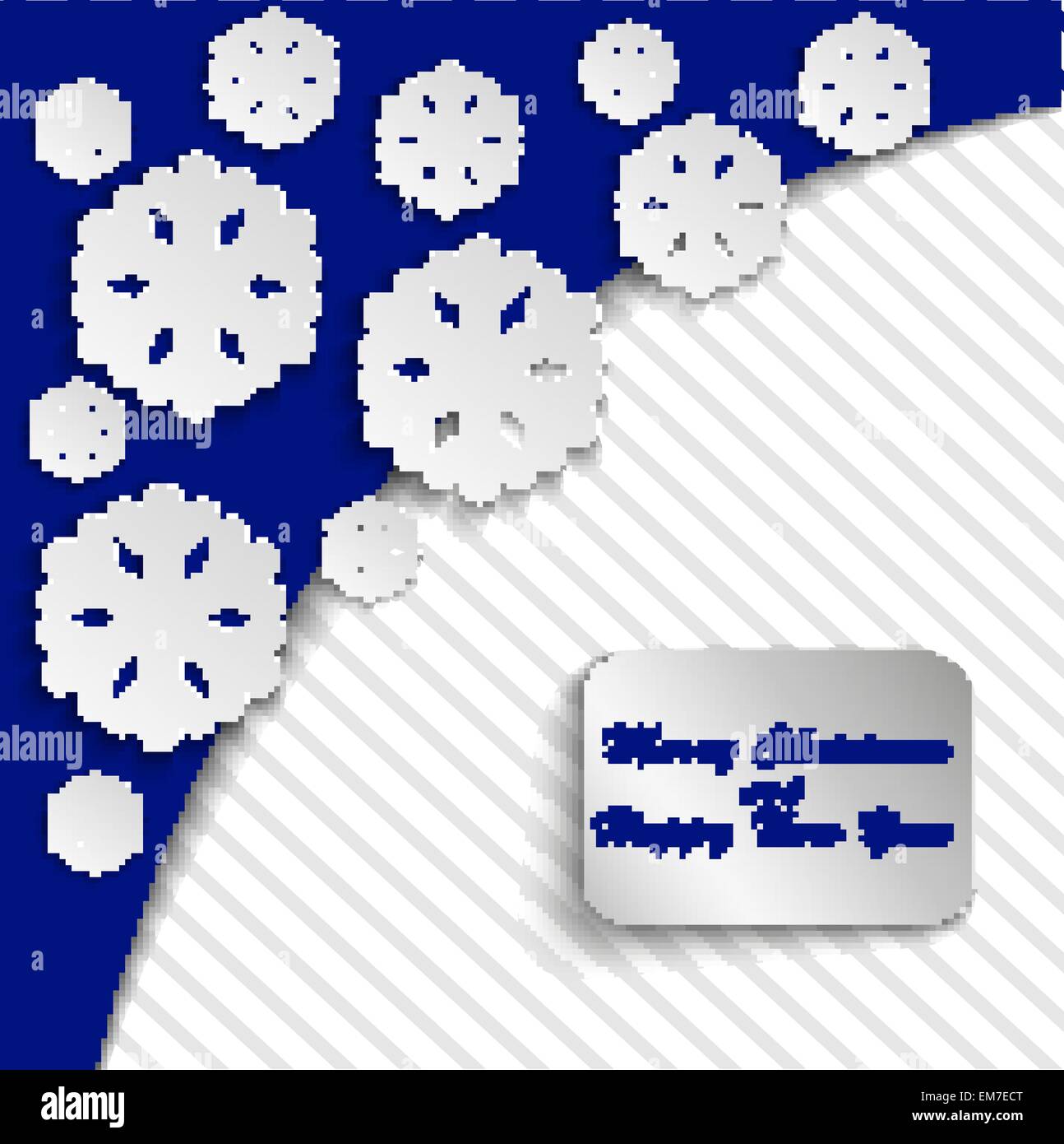 Blue Christmas card Stock Vector Image & Art - Alamy
