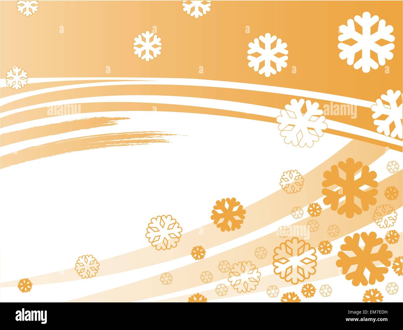 Light orange snowflake hi-res stock photography and images - Alamy