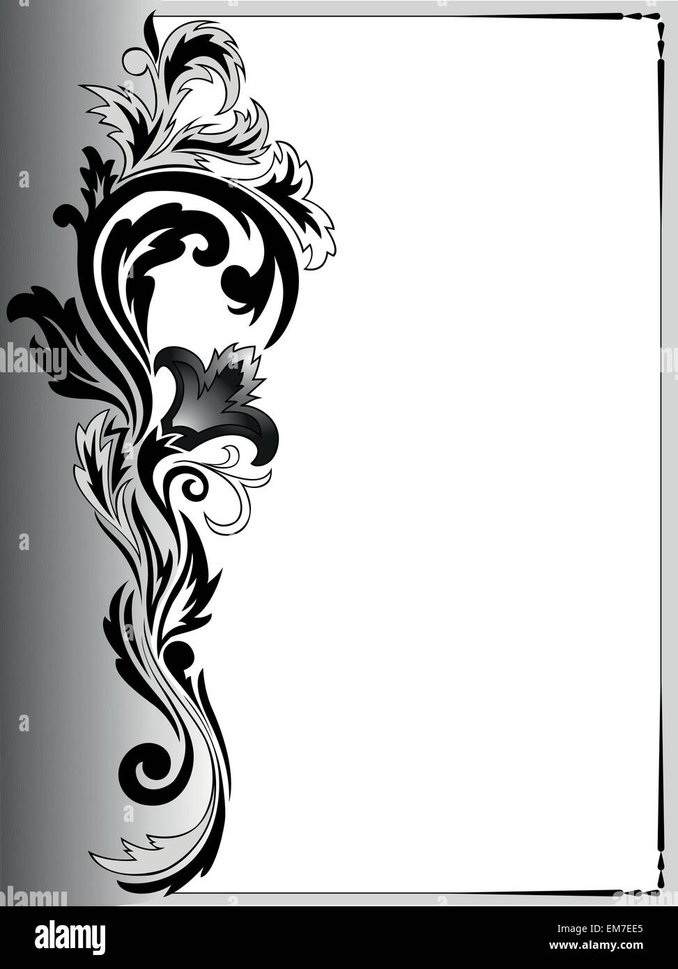 Grey picture frame Stock Vector Images - Alamy