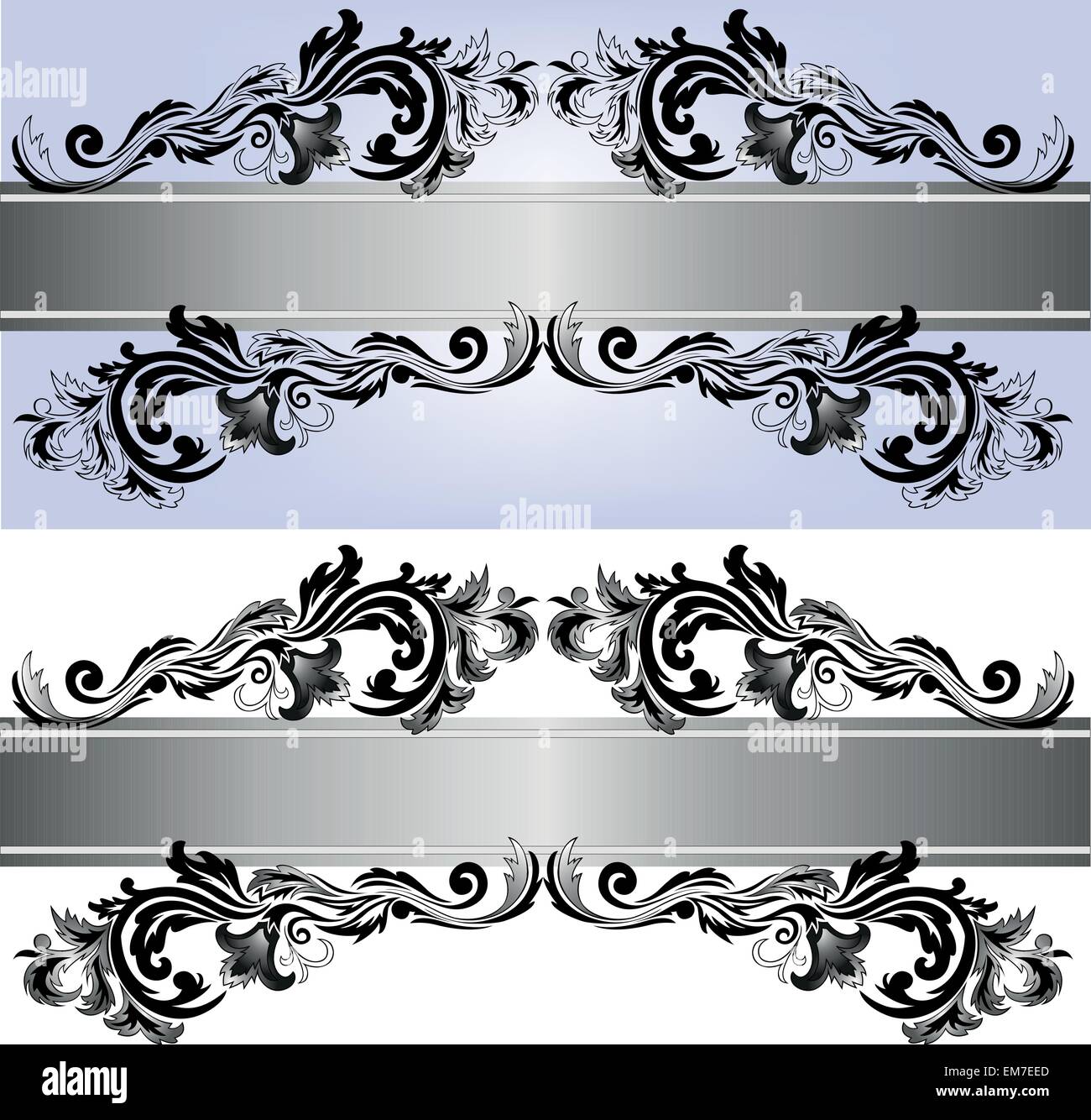 Two banners Stock Vector Images - Alamy