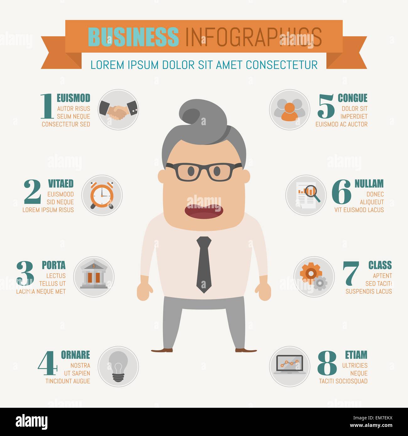 Infographics business collection hi-res stock photography and images ...