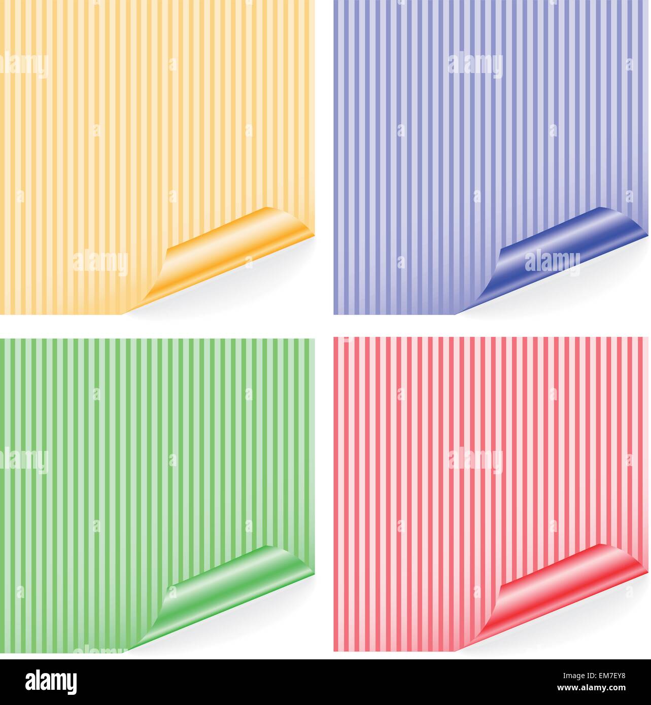 White paper stickers label sticker with curled corners hi-res stock ...