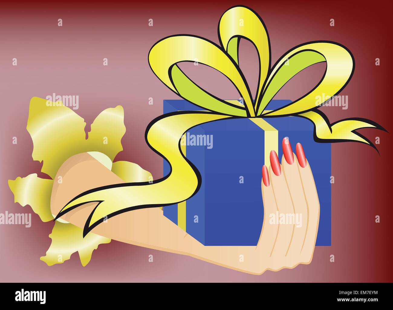 Concept wrapping paper gift Stock Vector Images - Alamy