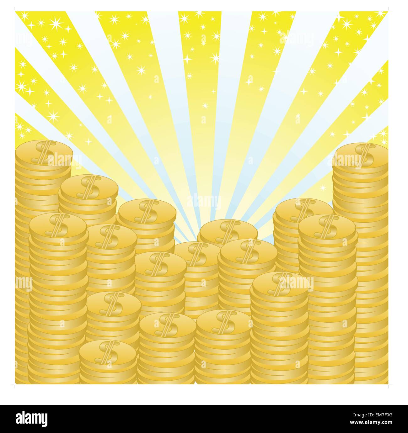 Sparkling money Stock Vector Images - Alamy