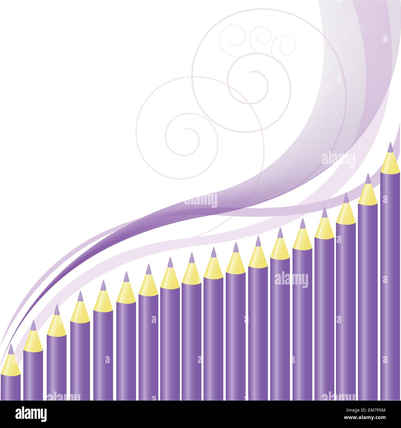 background of purple crayons Stock Vector Image & Art - Alamy