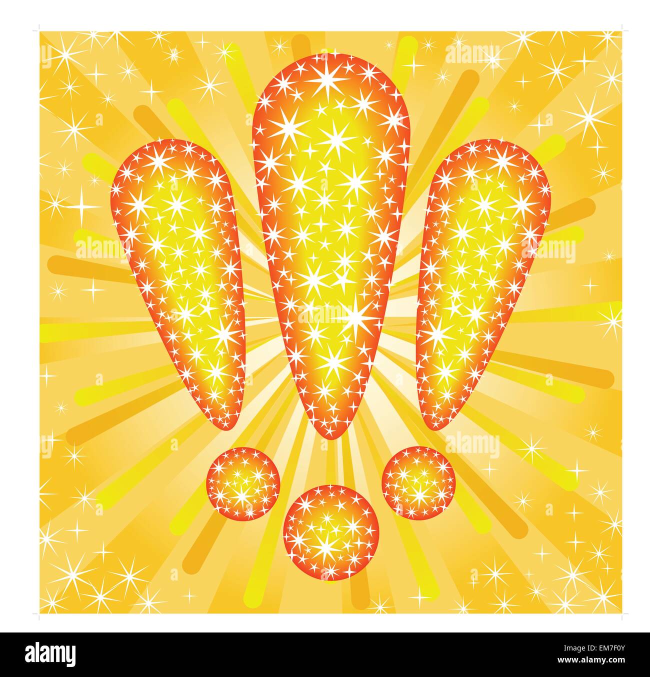 Bright yellow exclamation mark Stock Vector Images - Alamy