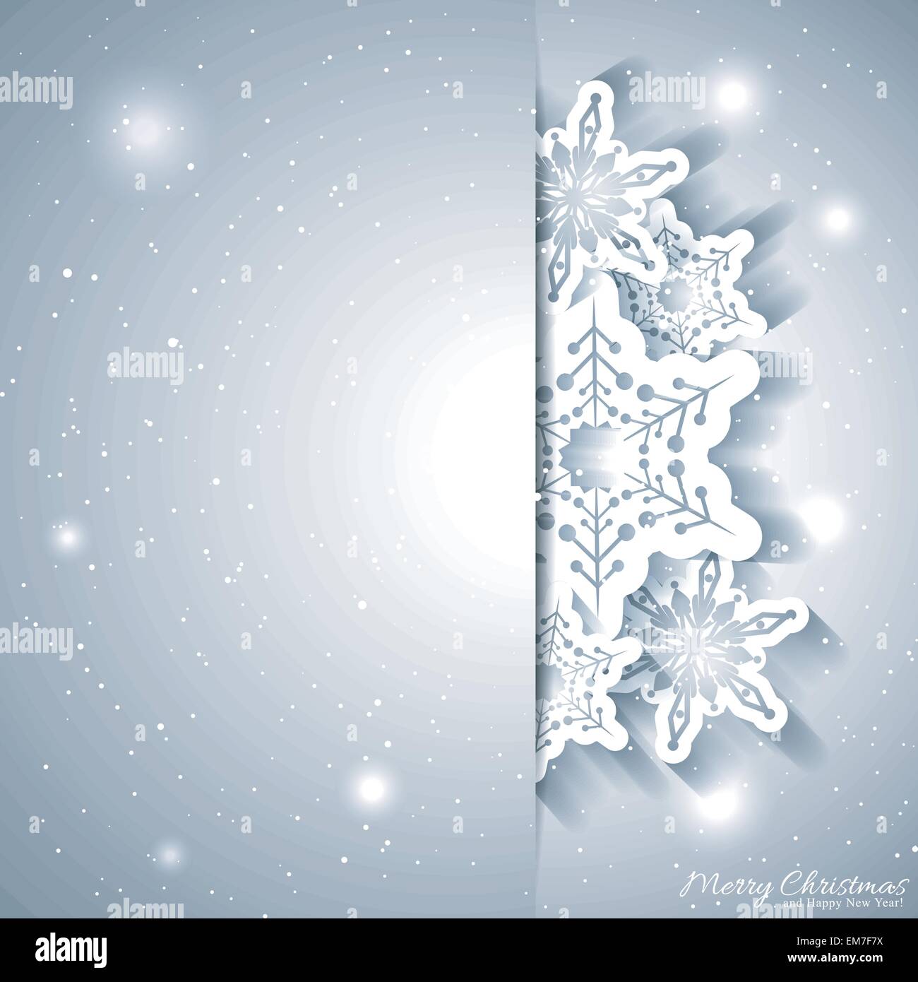Silver snowflake Stock Vector Images - Alamy