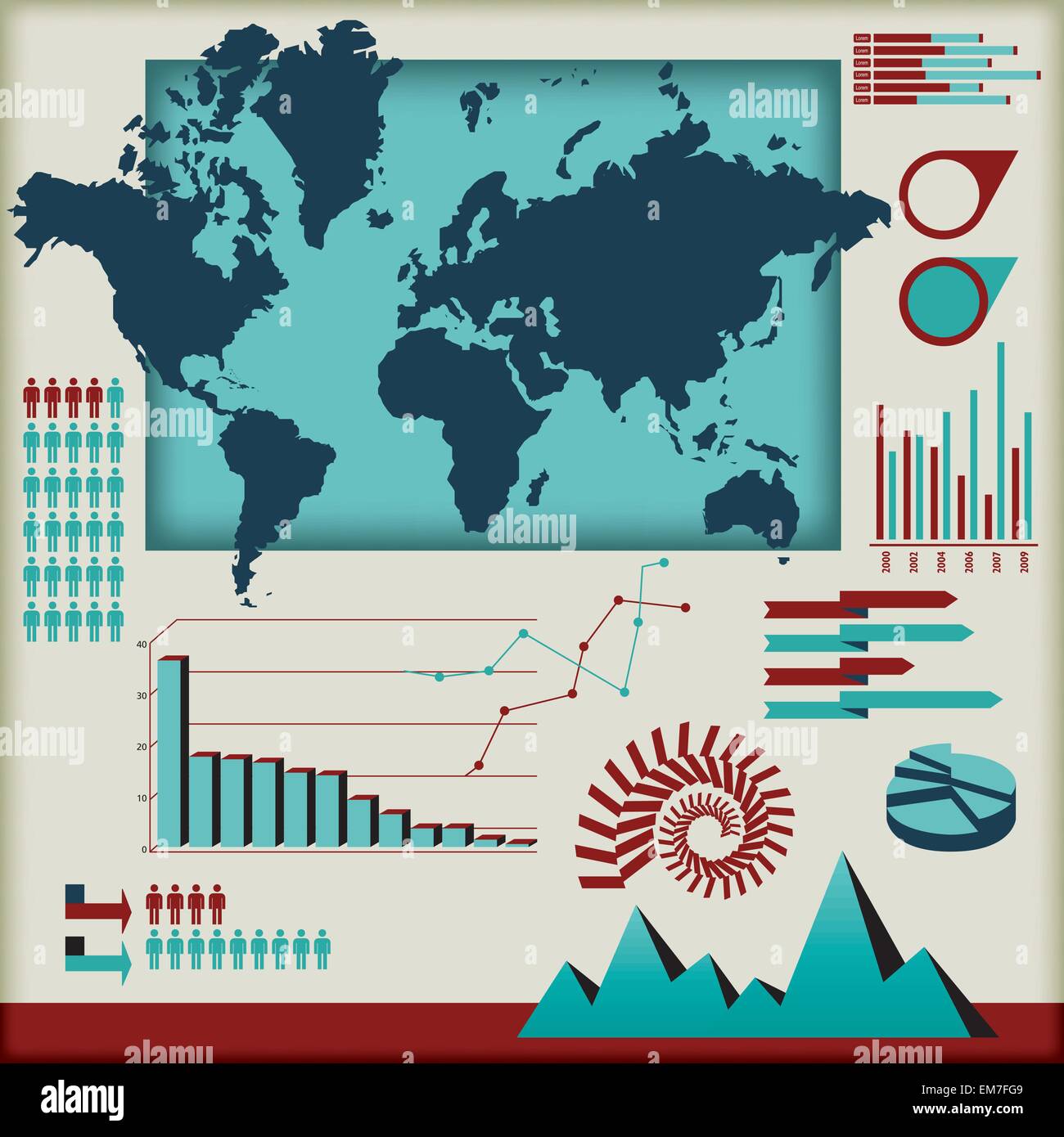 Yellow elements set Stock Vector Images - Alamy