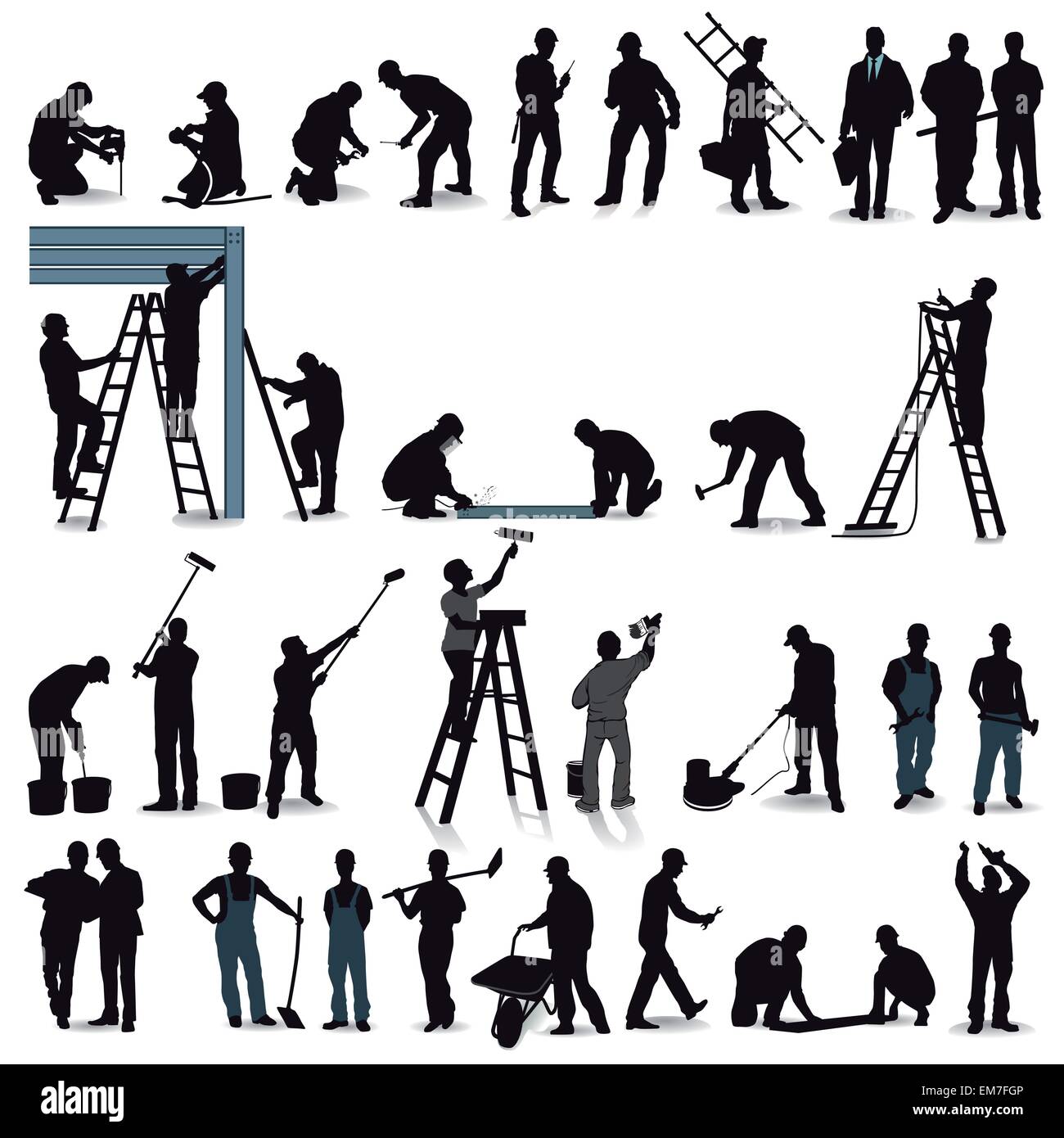 Professionals worker Stock Vector Images - Alamy