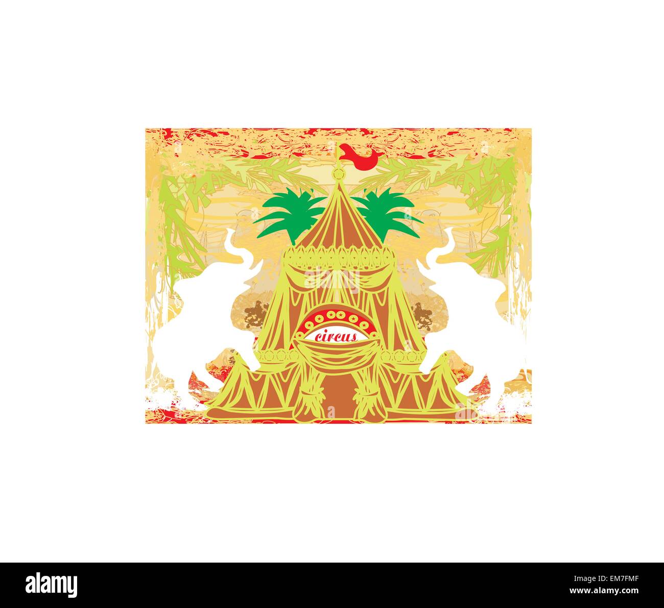 abstract circus on a grunge background Stock Vector Image & Art - Alamy