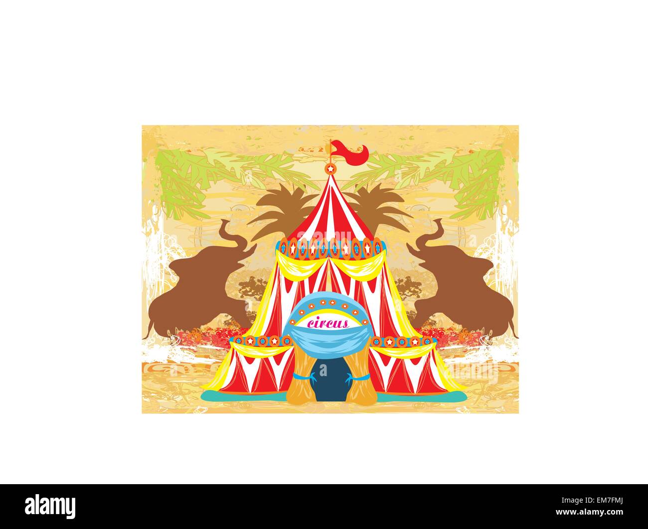 Vector circus tent on Stock Vector Images - Alamy