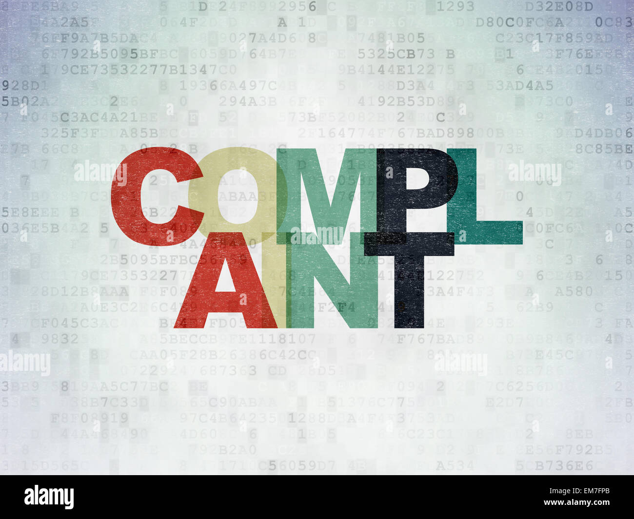 Law concept: Complaint on digital background Stock Photo - Alamy