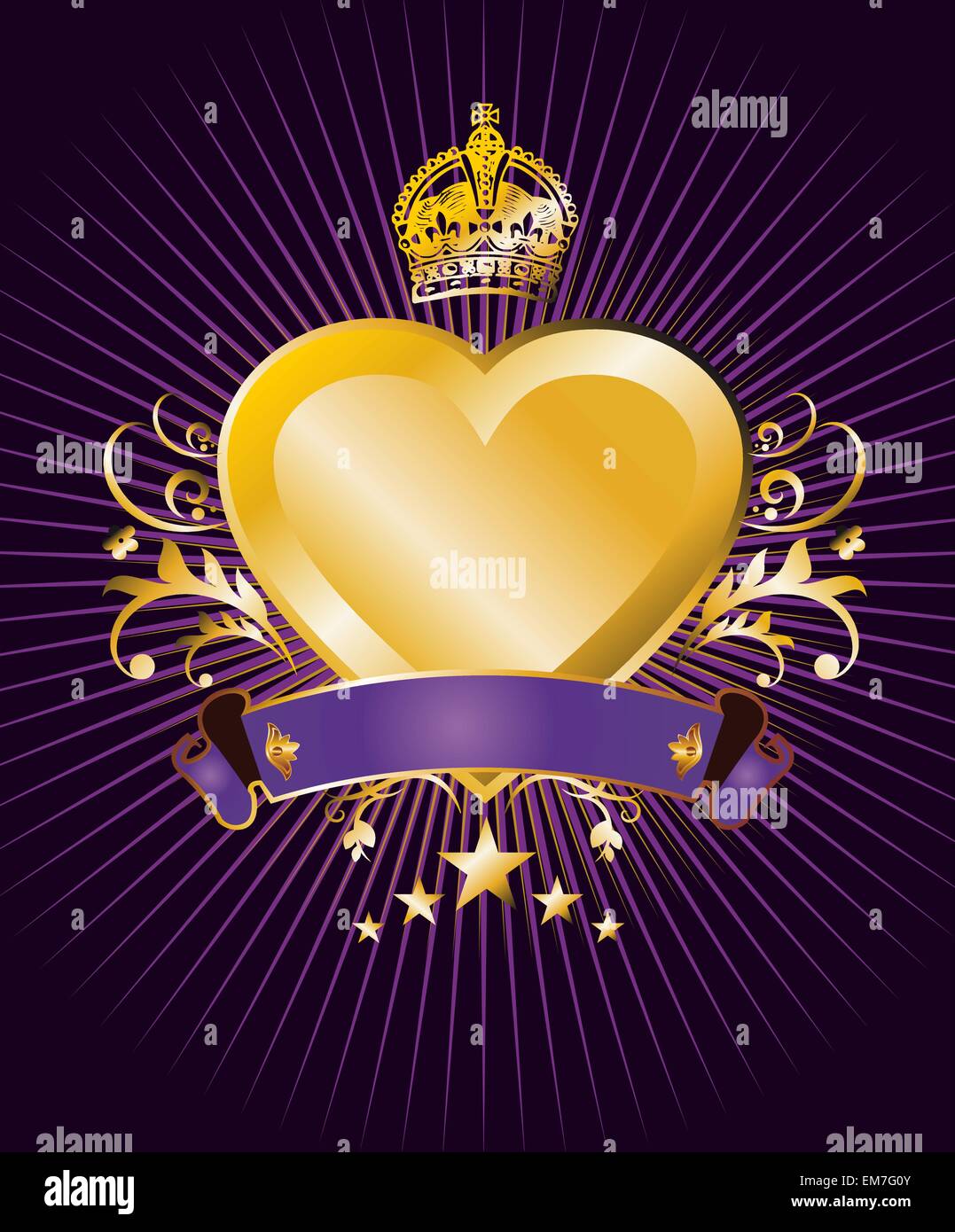 Heart shape border flora Stock Vector Images - Alamy