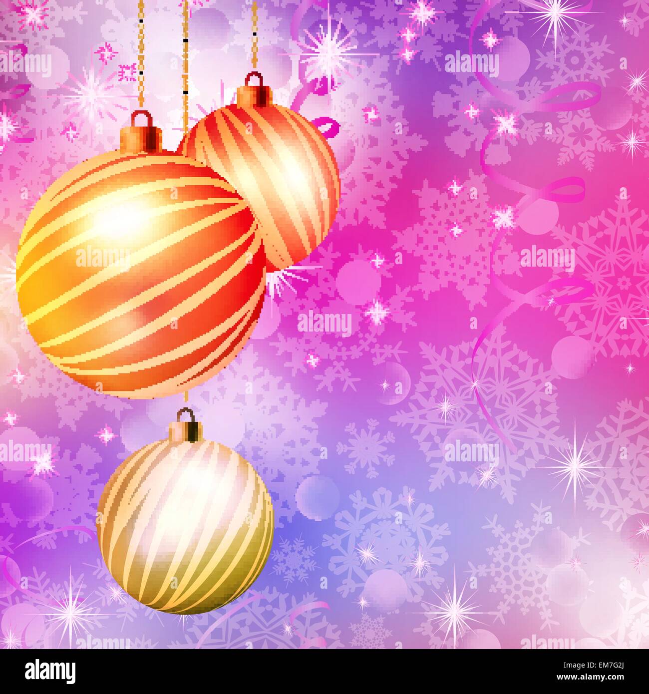 Background with Christmas balls. EPS 10 Stock Vector Image & Art - Alamy