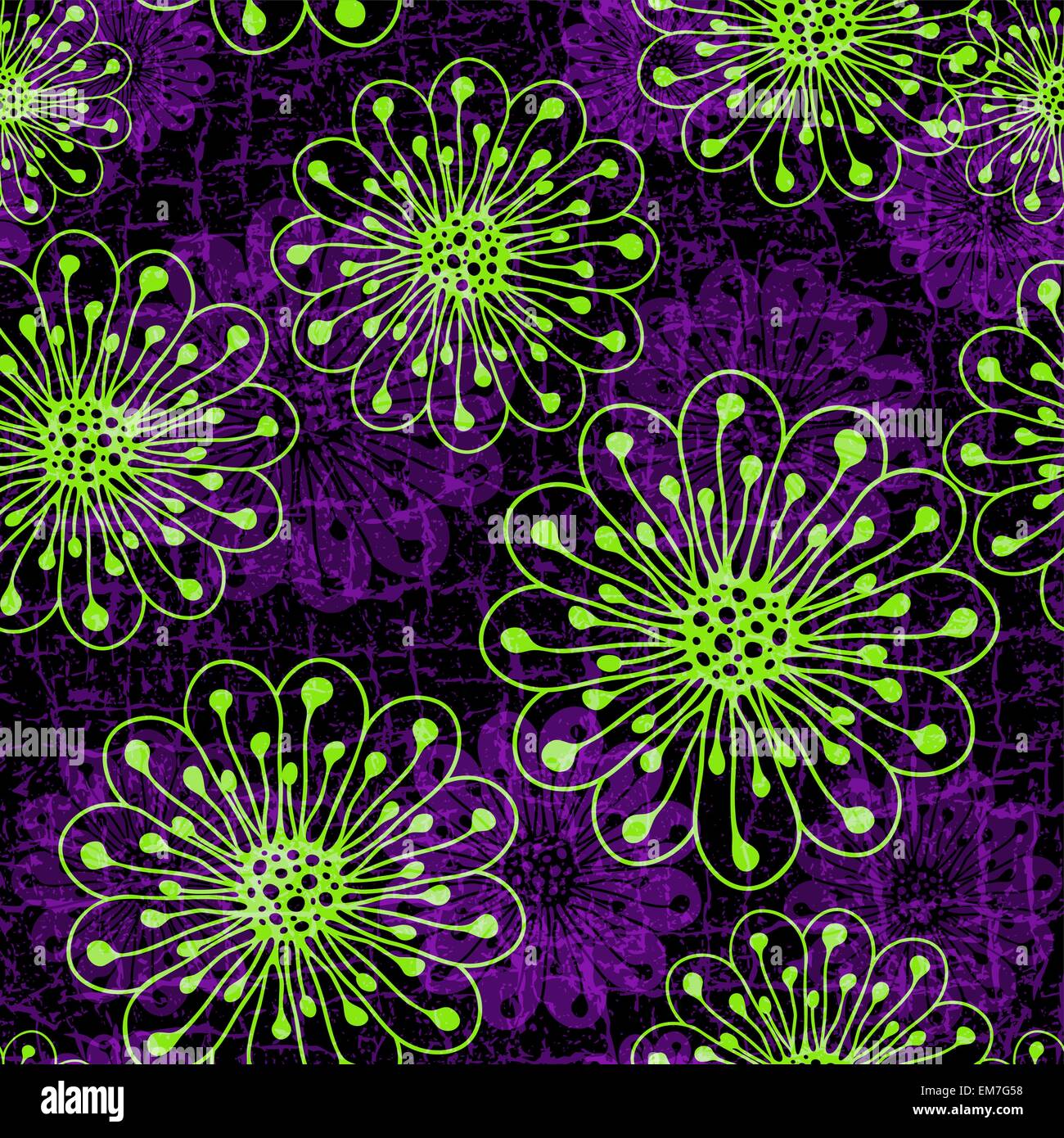 Seamless background translucent flowers Stock Vector Images - Alamy