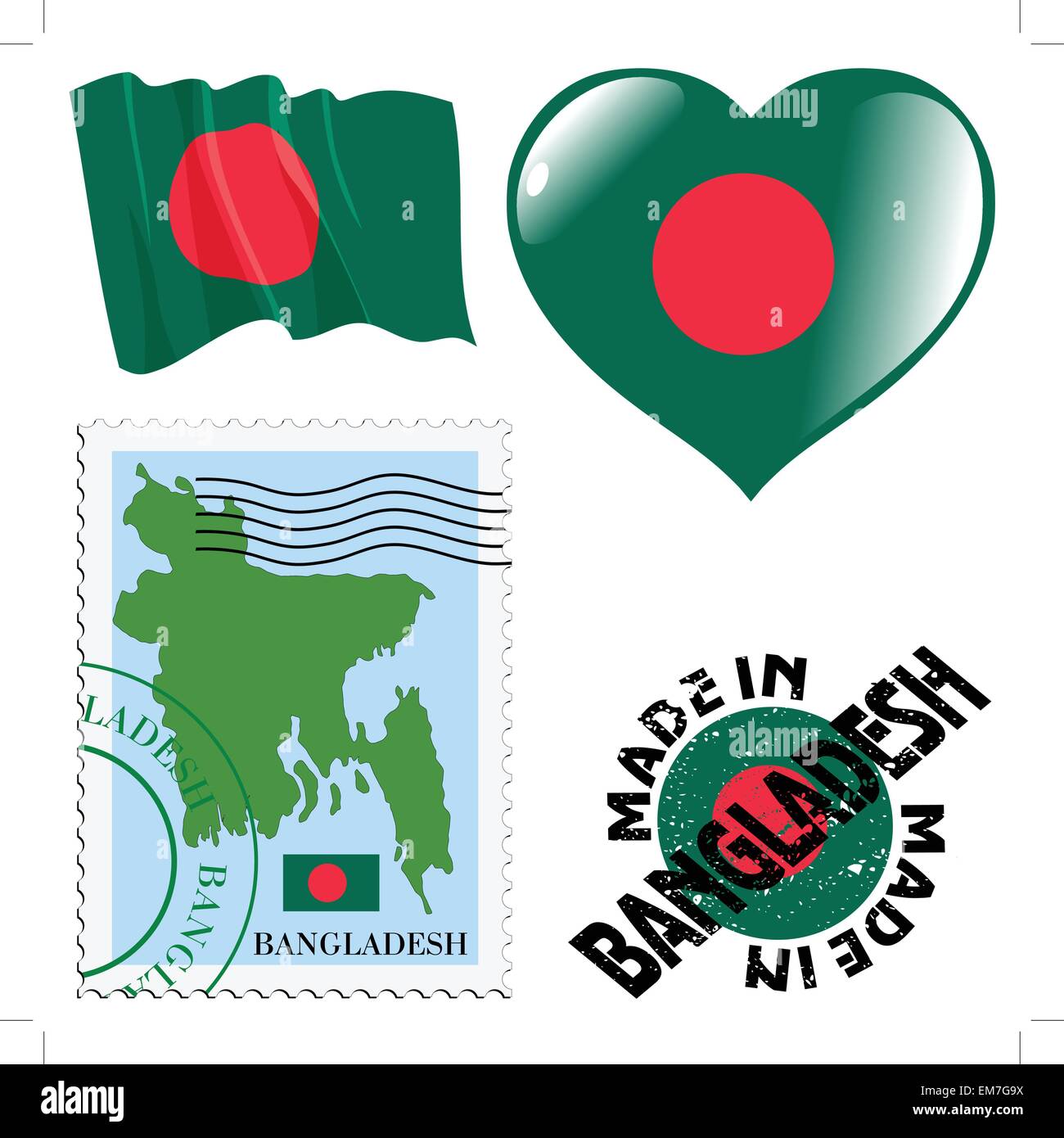 Map country bangladesh Cut Out Stock Images & Pictures - Alamy