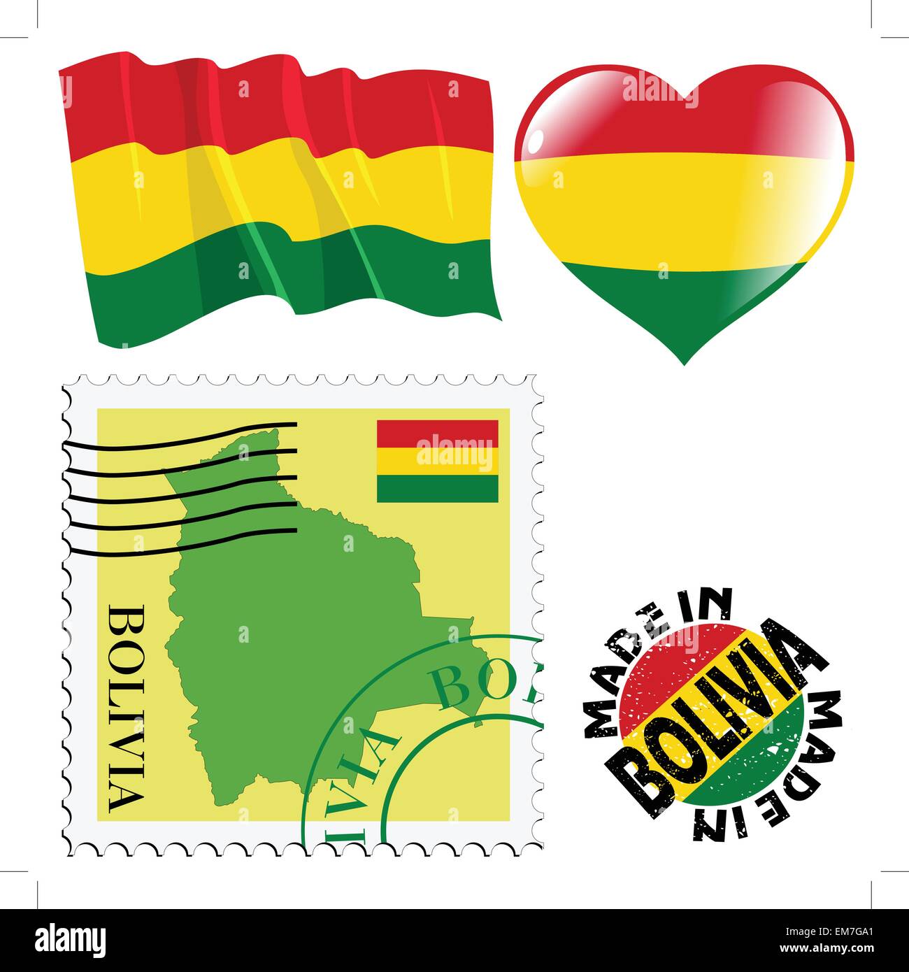national colours of Bolivia Stock Vector Image & Art - Alamy
