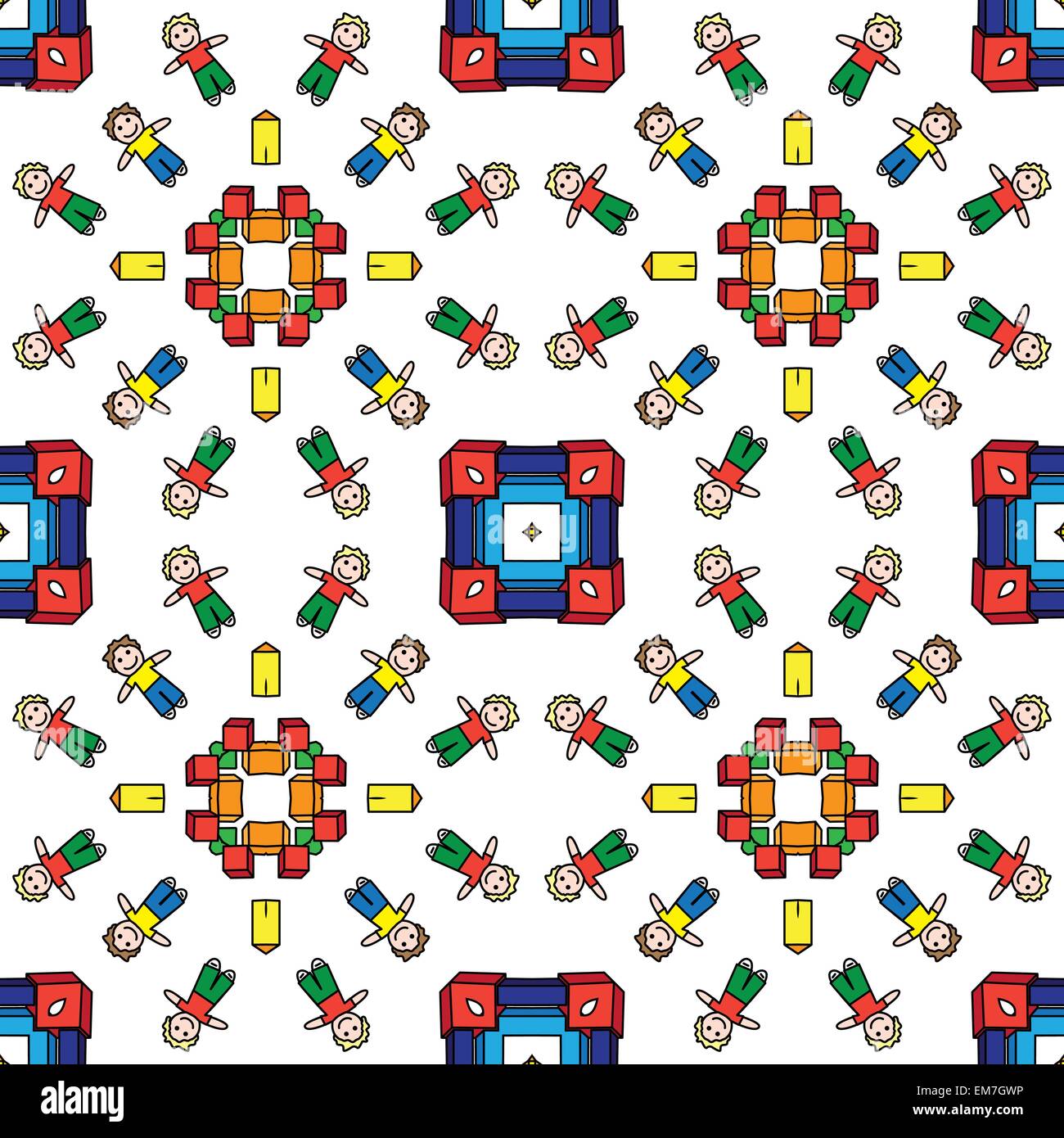 Doll pattern Stock Vector Images - Alamy