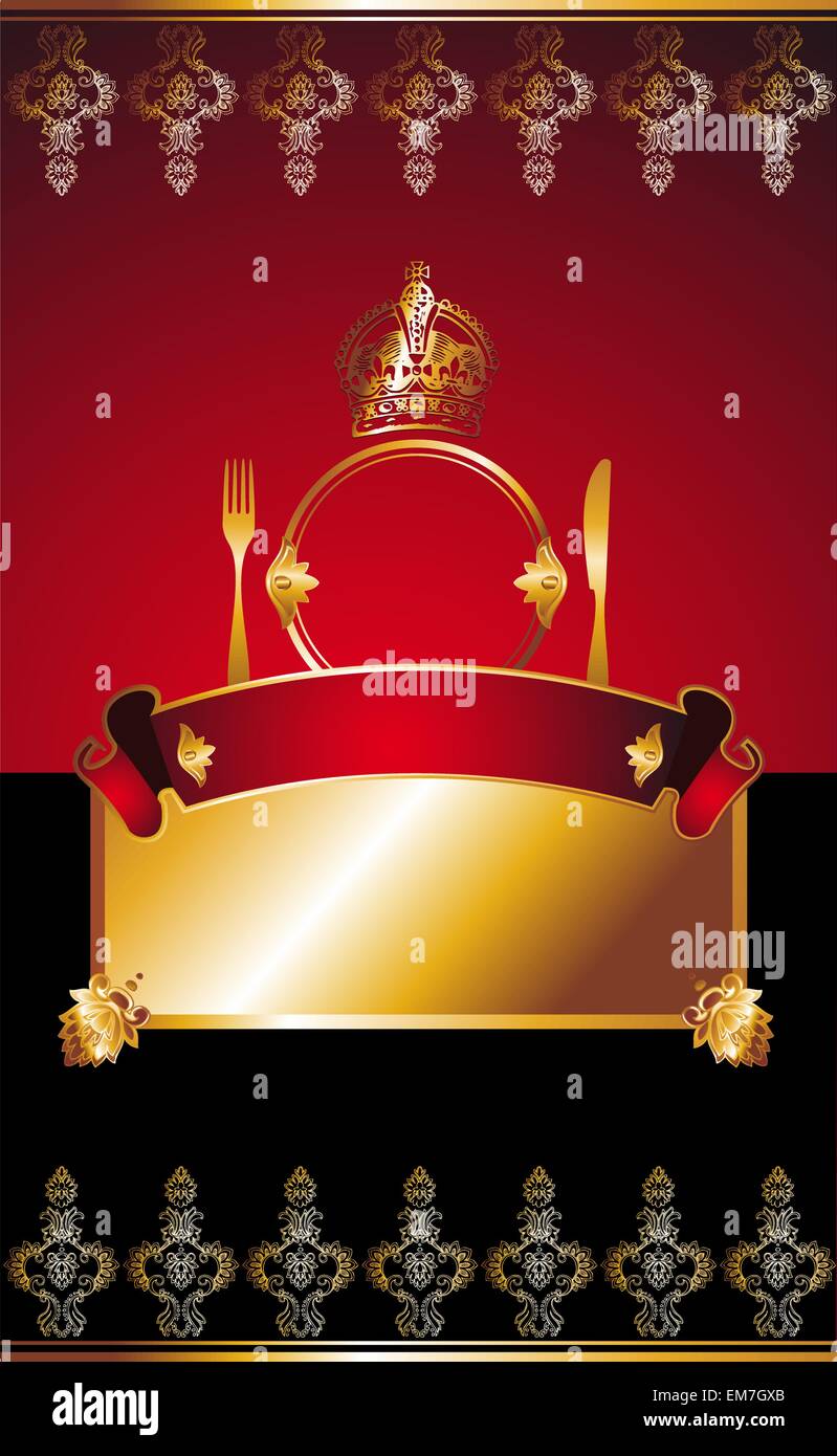 vintage victorian menu cover design Stock Vector Image & Art - Alamy